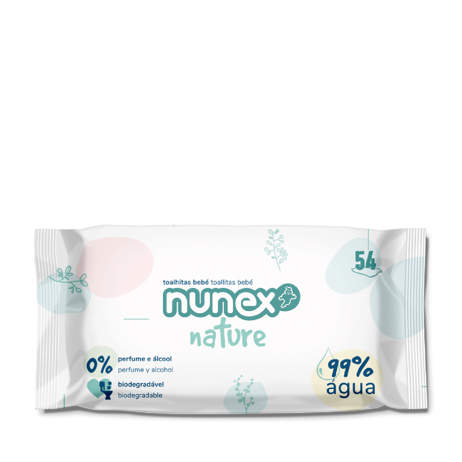 Toalhitas Nunex Nature 99% Água – Suavidade Natural para o Bebé